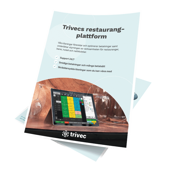 Användarvänliga kassasystem för restaurang - Trivec