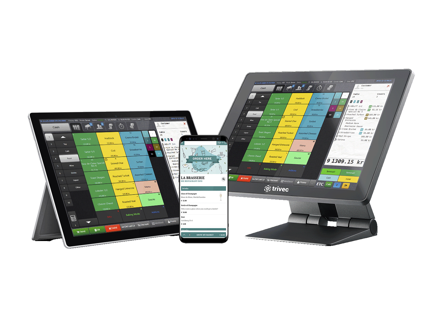 Användarvänliga kassasystem för restaurang - Trivec